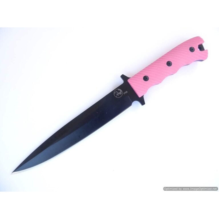 Pig Sticker 8″ Pink G10 Knife | Tassie Tiger Knives