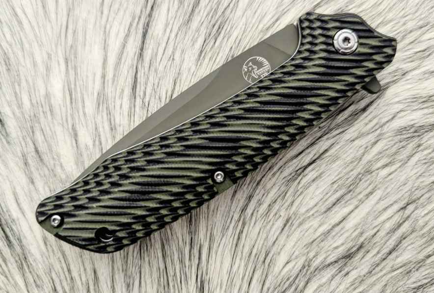 Folding Pocket Knife Forest Green Cerakote Blade